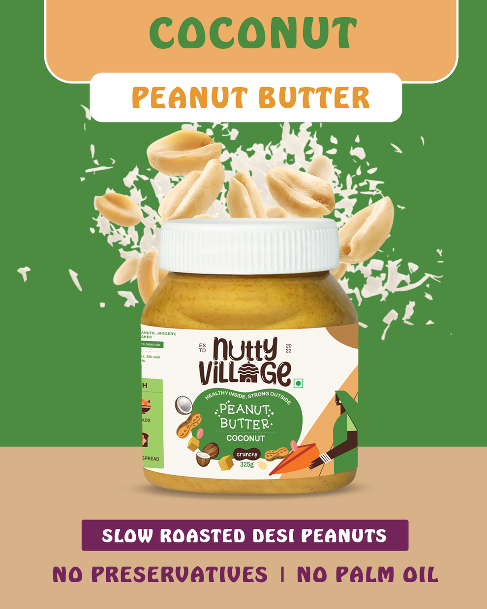 Nutty Village Coconut Peanut Butter
