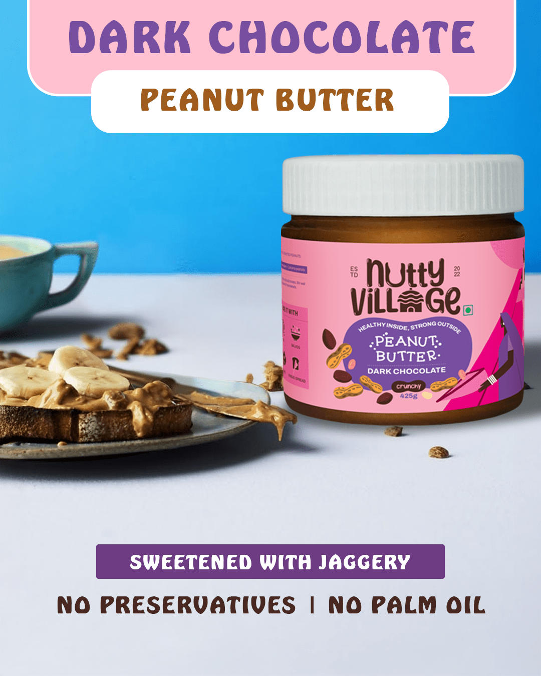 Buy Natural Peanut Butter Products Online in India – Nutty Village