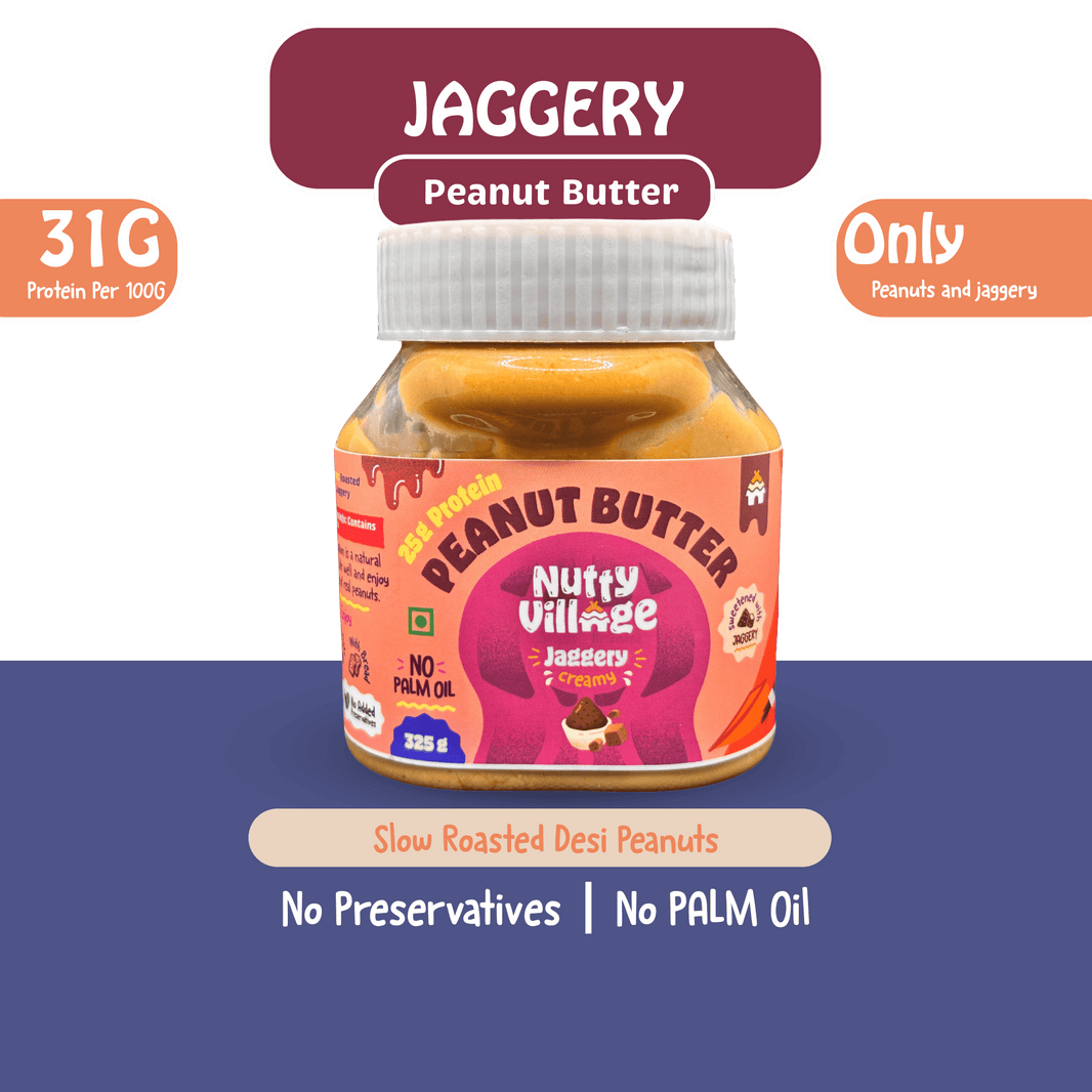 Peanut Butter sweetened with jaggery – Nutty Village